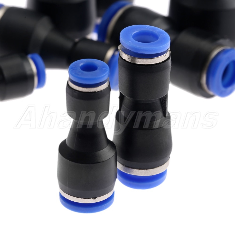 Quick Release Pneumatic Fitting Push In Straight Reducer Connector Air ...