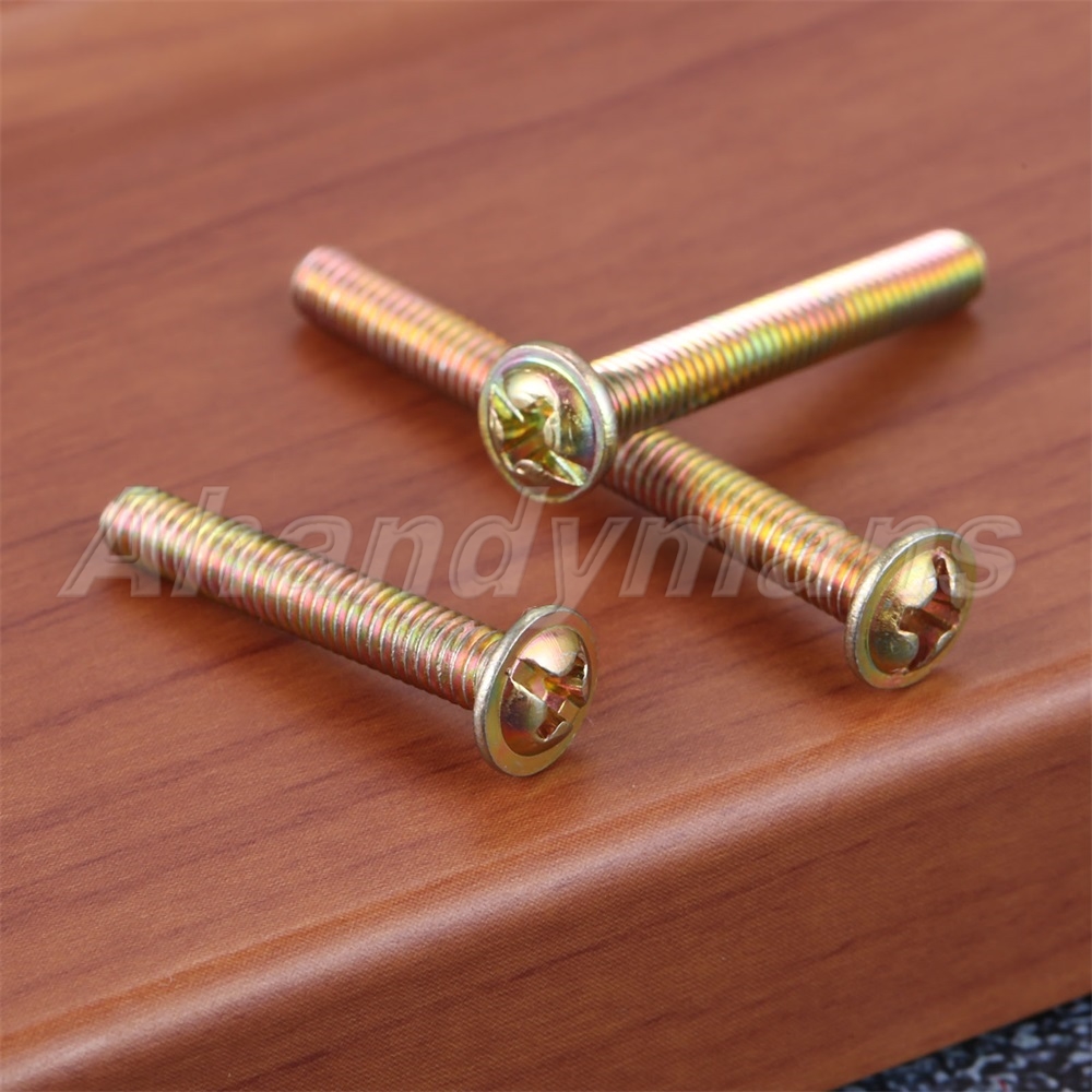 10Pcs M4 Threaded 25-45mm Screws Kitchen Cabinet Drawer Door Handle ...