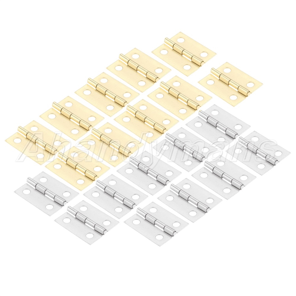 20pcs Mini Cabinet Chest Box Hinges Antique Luggage Hinge Furniture ...