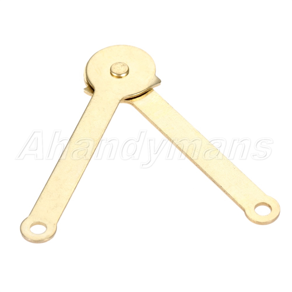 2/10pc Gold Jewelry Box Lid Support Hinges Furniture Cabinet Wardrobe ...